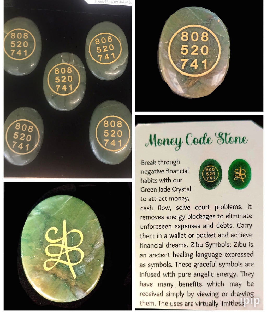 Money code stone/ Jade/ manifestation crystal – WhiteThyme